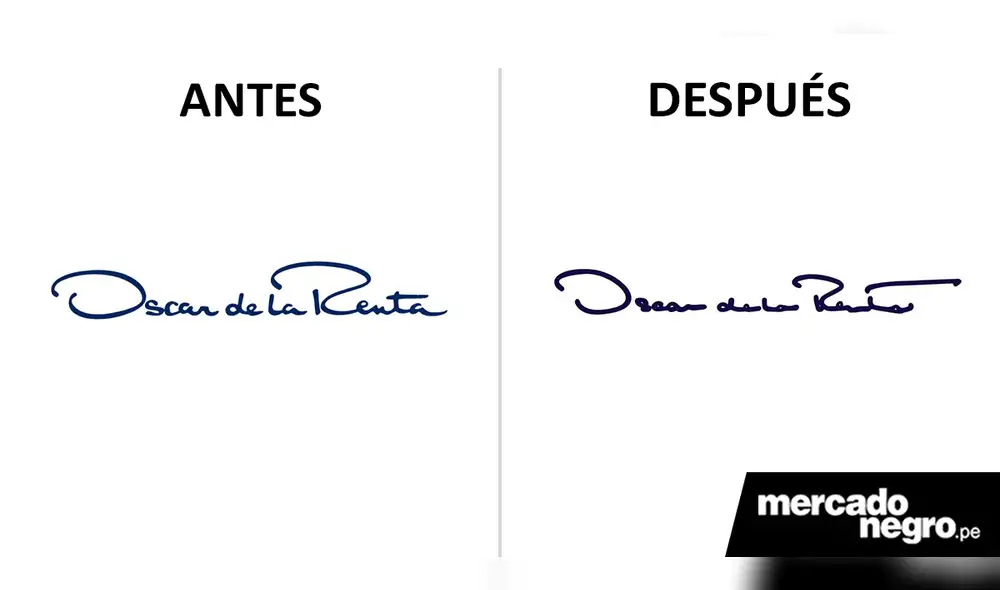 Oscar de La Renta presenta nuevo logo | Marketing | La República