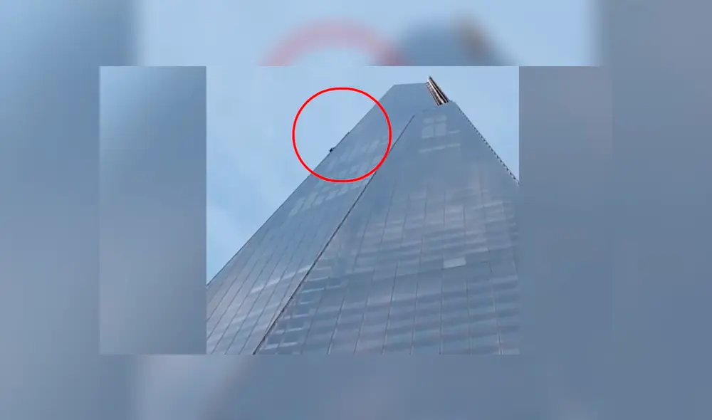 YouTube viral: captan a misterioso hombre escalando el edificio más alto de Europa sin arnés ...
