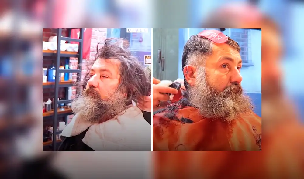 Facebook vira: Indigente se corta el cabello y afeita la barba después ...