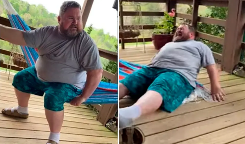 YouTube viral: intenta probar su nueva hamaca y termina cometiendo un ...