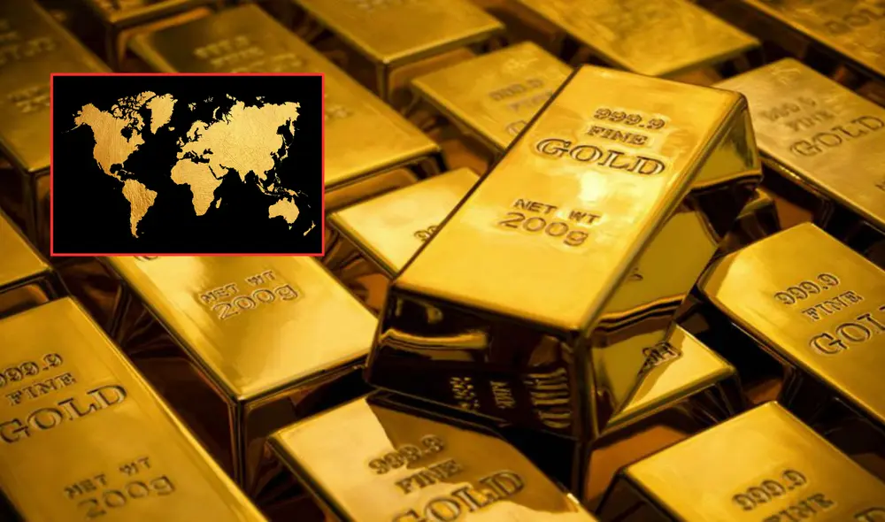 Este es el mapa con los 10 países con más reservas de oro en el mundo: solo dos de Sudamérica ...