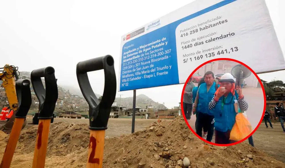 Vecinos de VES, VMT y SJM exigen agua: piden continuar megaproyecto que dará servicio a 400.000 ...