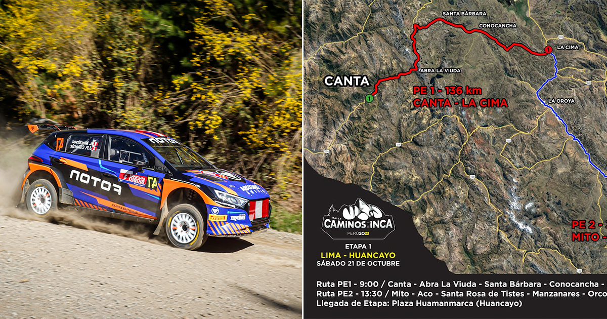 Rally Caminos del Inca etapa 1: André Martínez ganó la primera etapa ...
