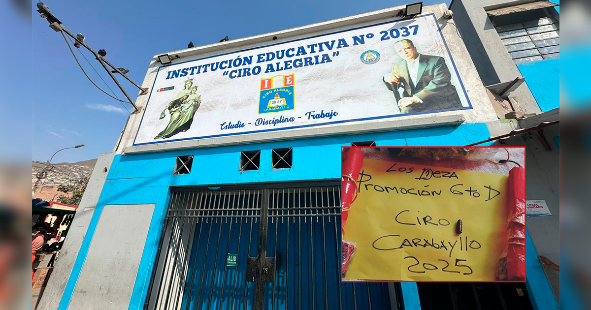 Extorsionan a padres de familia de promoción de colegio Ciro Alegría en Carabayllo: exigen S/30 ...