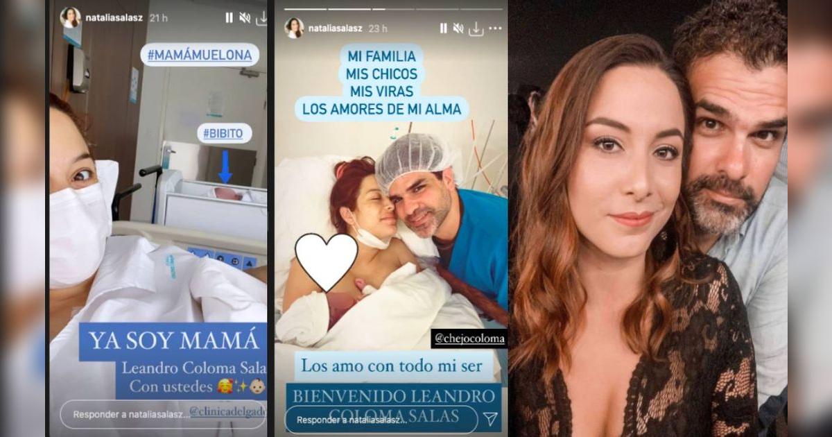 Natalia Salas y Sergio Coloma presentan a su hijo recién nacido ...