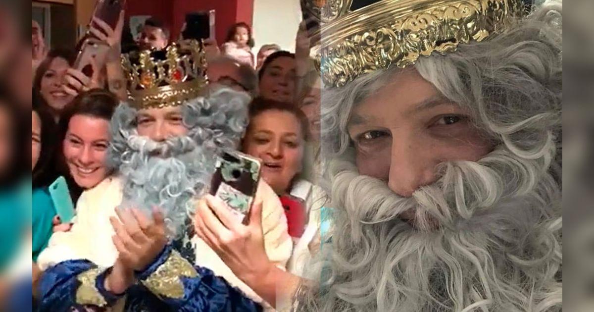 Alejandro Sanz se disfrazó de rey mago Melchor y llevó alegría a ancianos en un asilo | Bajada ...