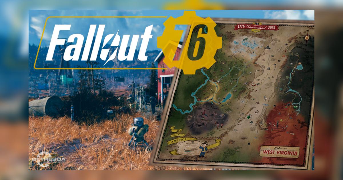 Fallout 76 nuevo mapa revelado | Foto | Bethesda | PS4 | Xbox One ...