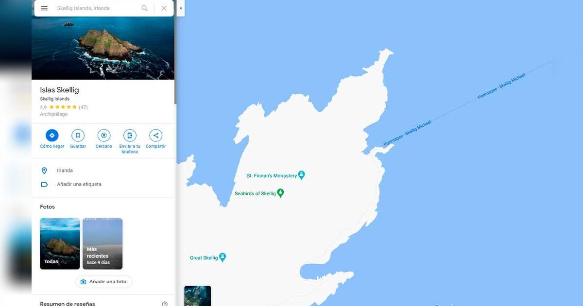 Google Maps: fan de Star Wars encuentra la isla en la que se filmaron ...