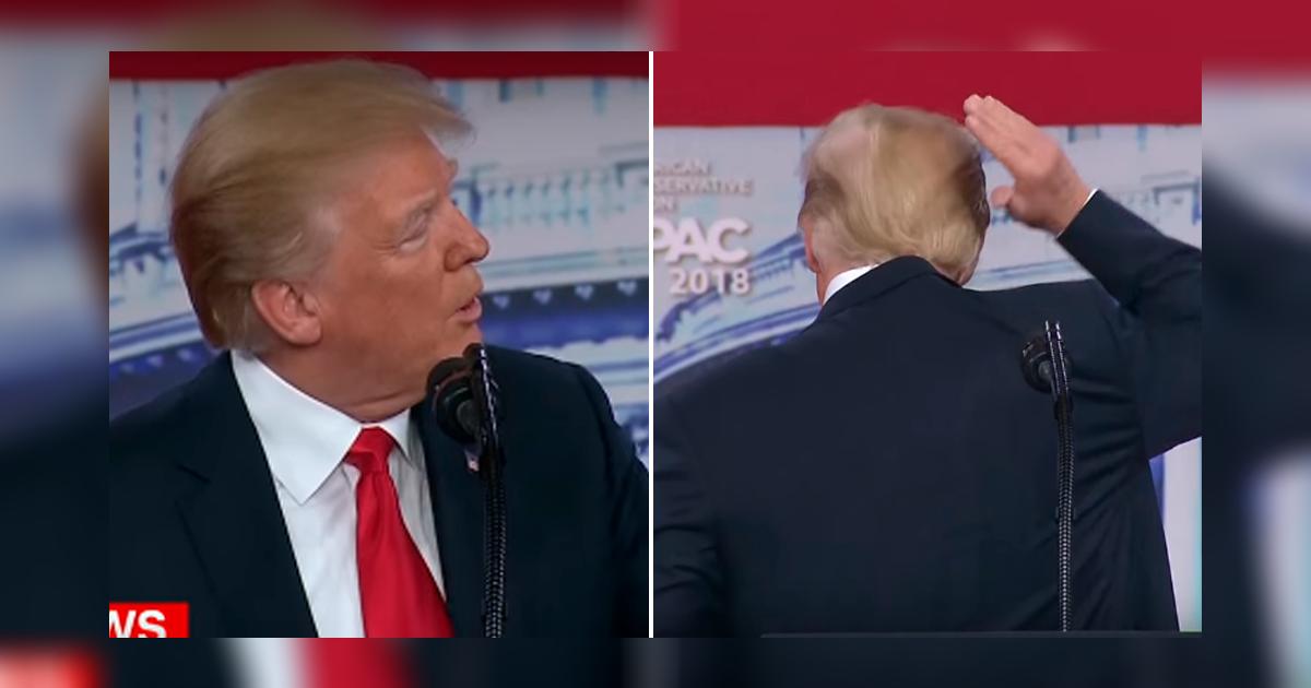 Donald Trump sufre descuido y revela problema con su cabello ¿Se está ...