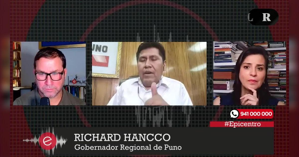Richard Hancco sobre protestas en Puno: “Cuando más terruquean, la ...