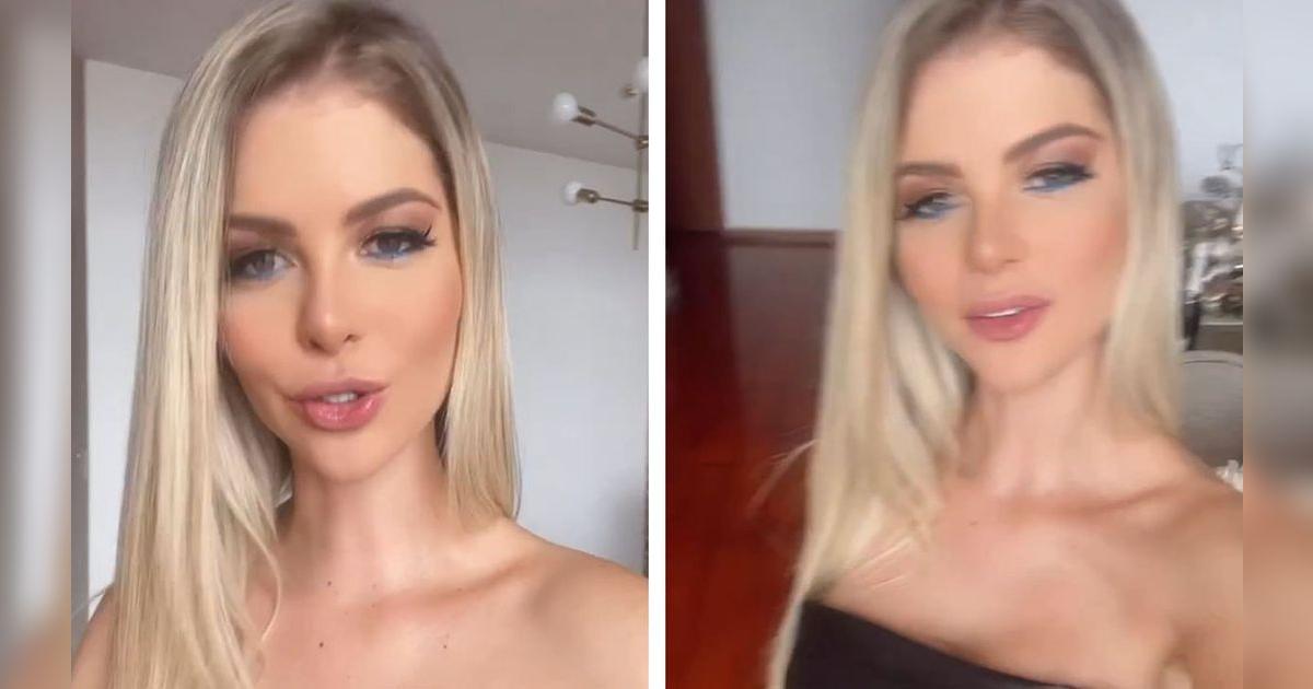 Brunella Horna realiza sesión de fotos para olvidar que su boda con Richard Acuña fue postergada ...