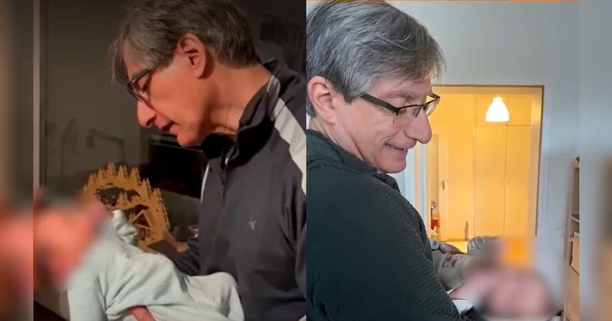 Federico Salazar se convirtió en abuelo y así fue el tierno encuentro ...