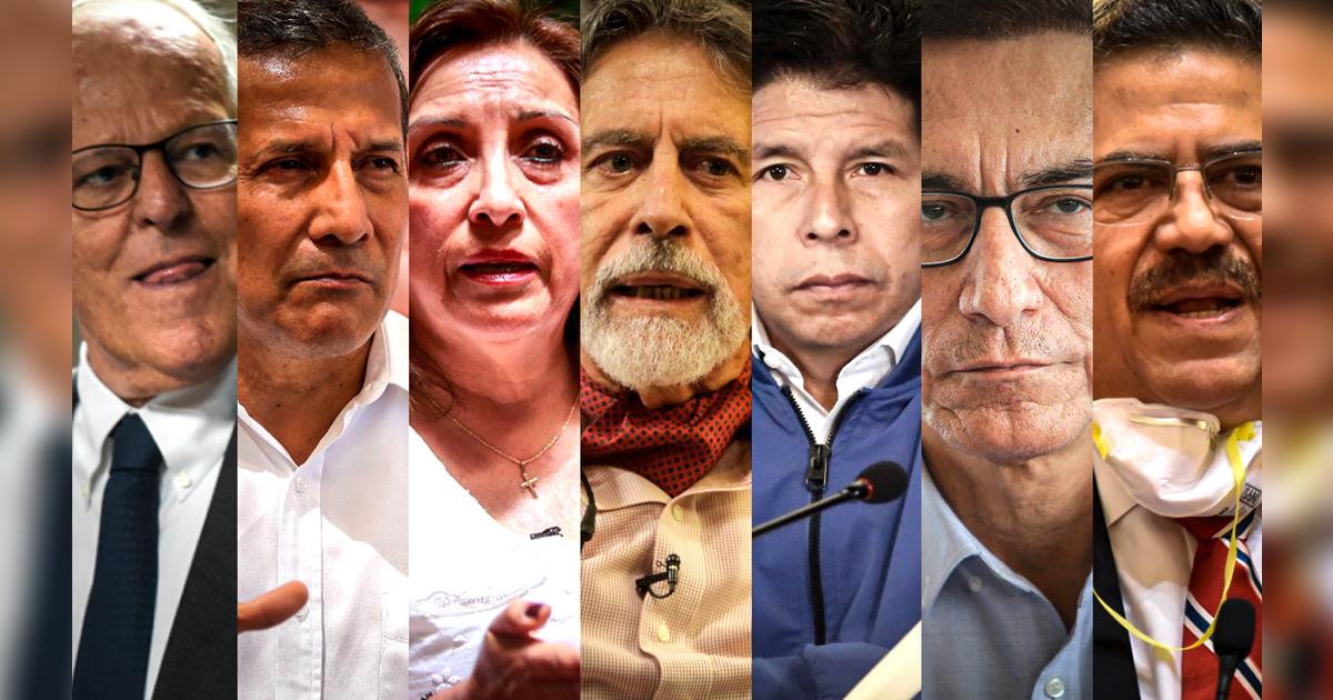 Nombre del año de los últimos 7 gobiernos en el Perú | Dina Boluarte ...