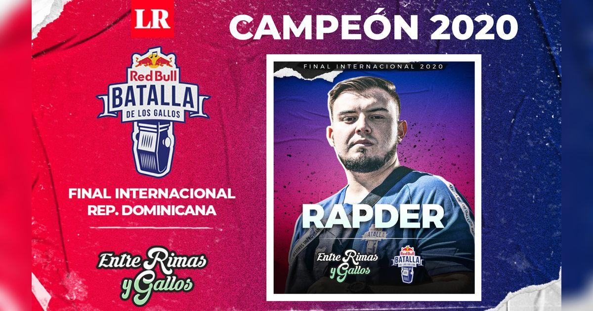 Rapder gana la Final Internacional Red Bull 2020 y se convierte en el ...