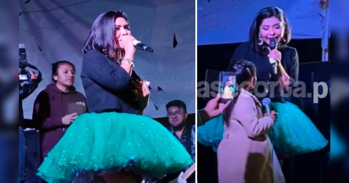 Yarita Lizeth cumple el deseo de una niña y cantan juntas en concierto ...