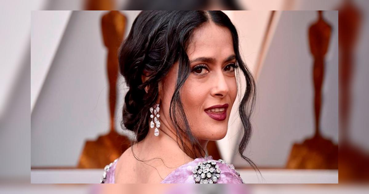Twitter: Vestido de Salma Hayek en los Oscar es blanco de memes [FOTOS ...