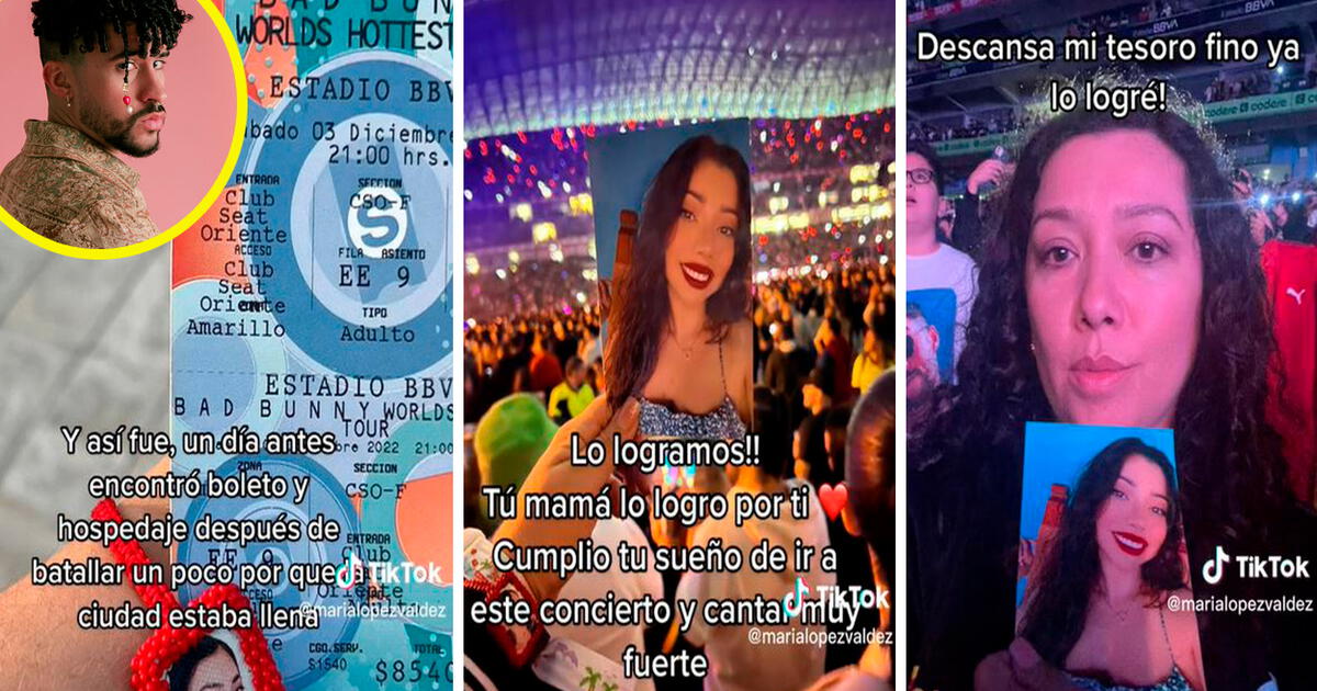 Bad Bunny: madre cumple el sueño de su hija fallecida y asiste al ... Bad Bunny: madre cumple el sueño de su hija fallecida y asiste al ...