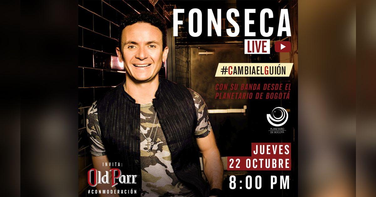 Fonseca realizará concierto gratuito a través de su canal de YouTube ...