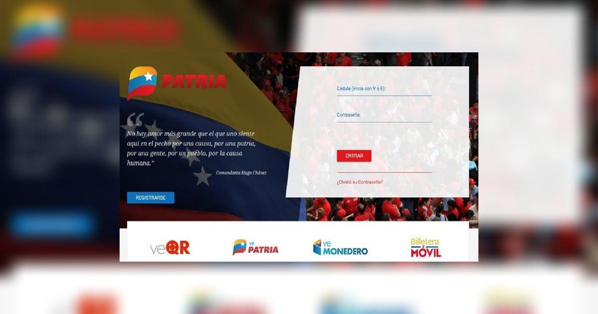PATRIA monedero: CONSULTA cómo entrar a la plataforma de la Patria y ...