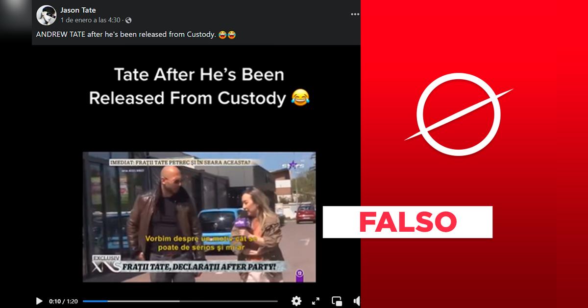 No, Andrew Tate no ha salido de la cárcel y video de entrevista viral ...