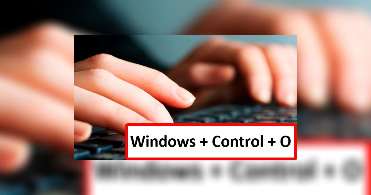 Windows 10: ¿qué sucede si pulsas las teclas ’Windows’, ‘Control’ y ’O ...