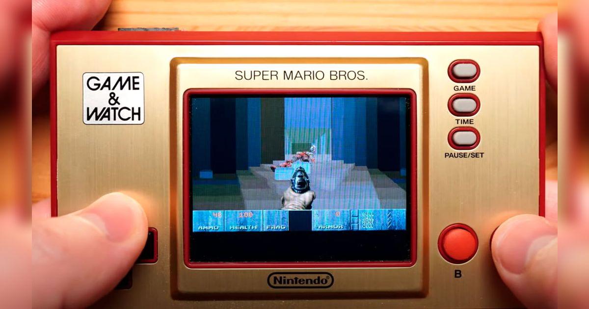 Nintendo: la Game & Watch de Super Mario Bros ya puede correr Doom ...
