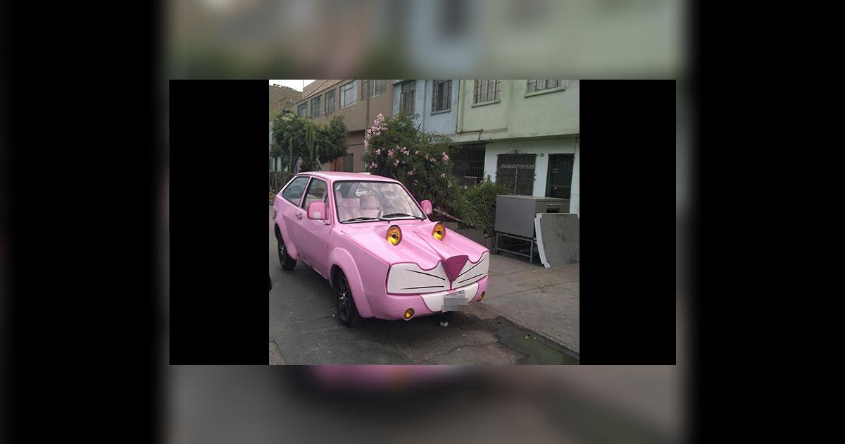 Facebook viral: Peruano "tunea" su auto inspirado en la Pantera Rosa y ...