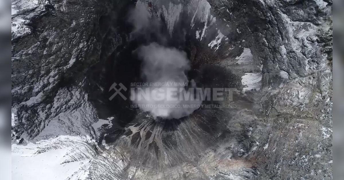 Volcán Ubinas: En Moquegua dron obtiene imágenes inéditas del cráter ...