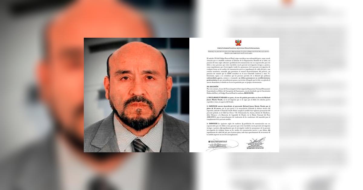 Por riesgo de coronavirus, exárbitro de Odebrecht Richard Martín Tirado ...