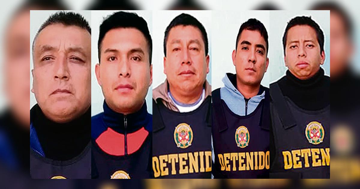 Siete policías integraban banda que extorsionaba a delincuentes