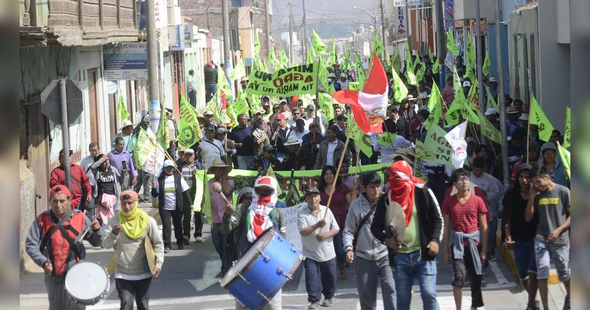Valle de Tambo inicia protesta indefinida contra proyecto Tía María ...
