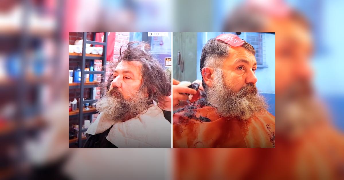 Facebook vira: Indigente se corta el cabello y afeita la barba después ...
