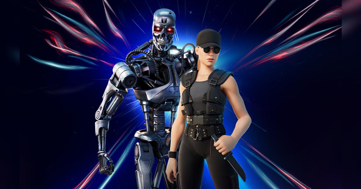 Fortnite estrena oficialmente las skins de Terminator T-800 y Sarah ...