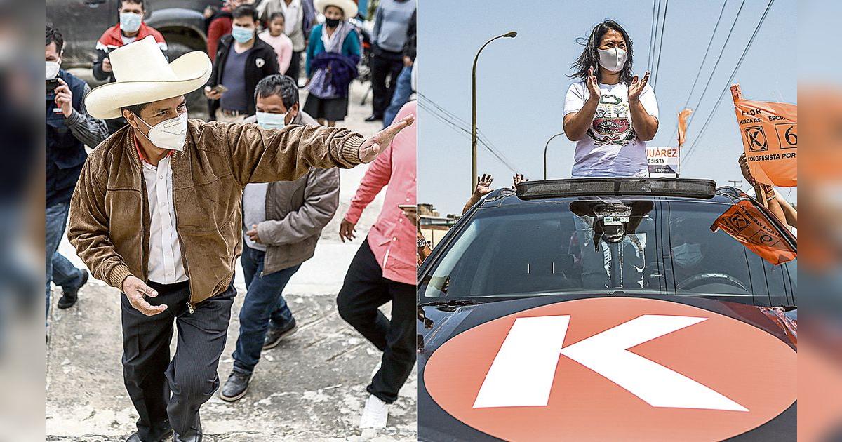 Perú Libre y Fuerza Popular rumbo a la segunda vuelta | Elecciones | La ...