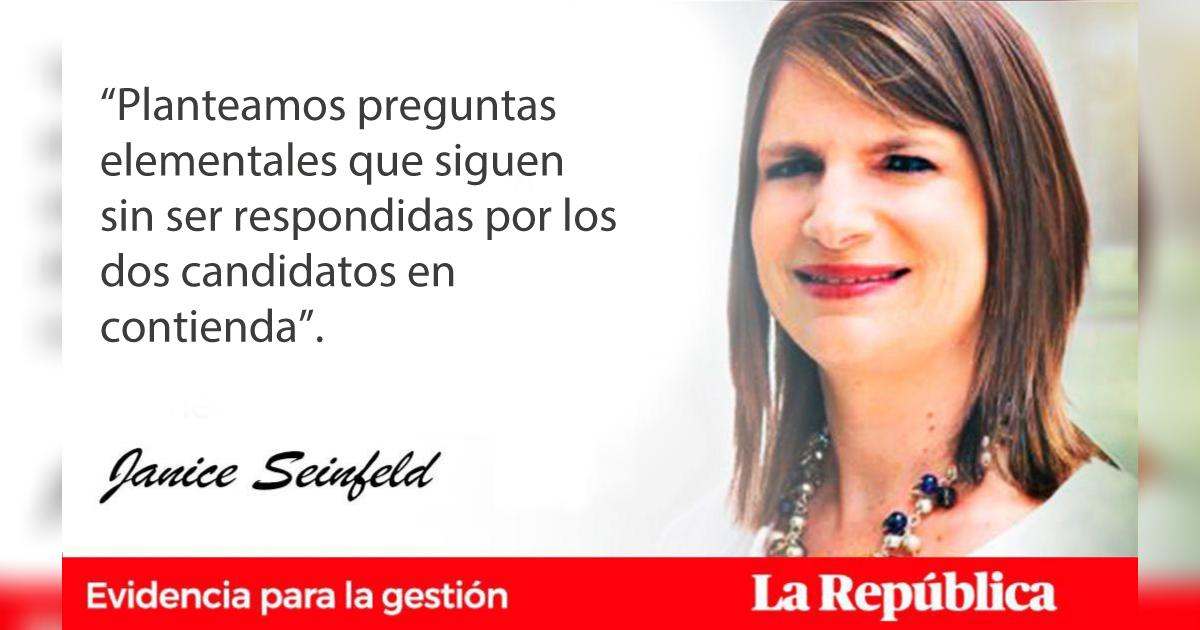 Estas son, aquí están, por Janice Seinfeld | Opinión | La República