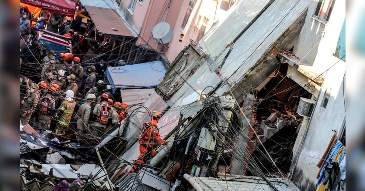 Impactante derrumbe de un edificio en Brasil deja al menos dos muertos | Mundo | La República