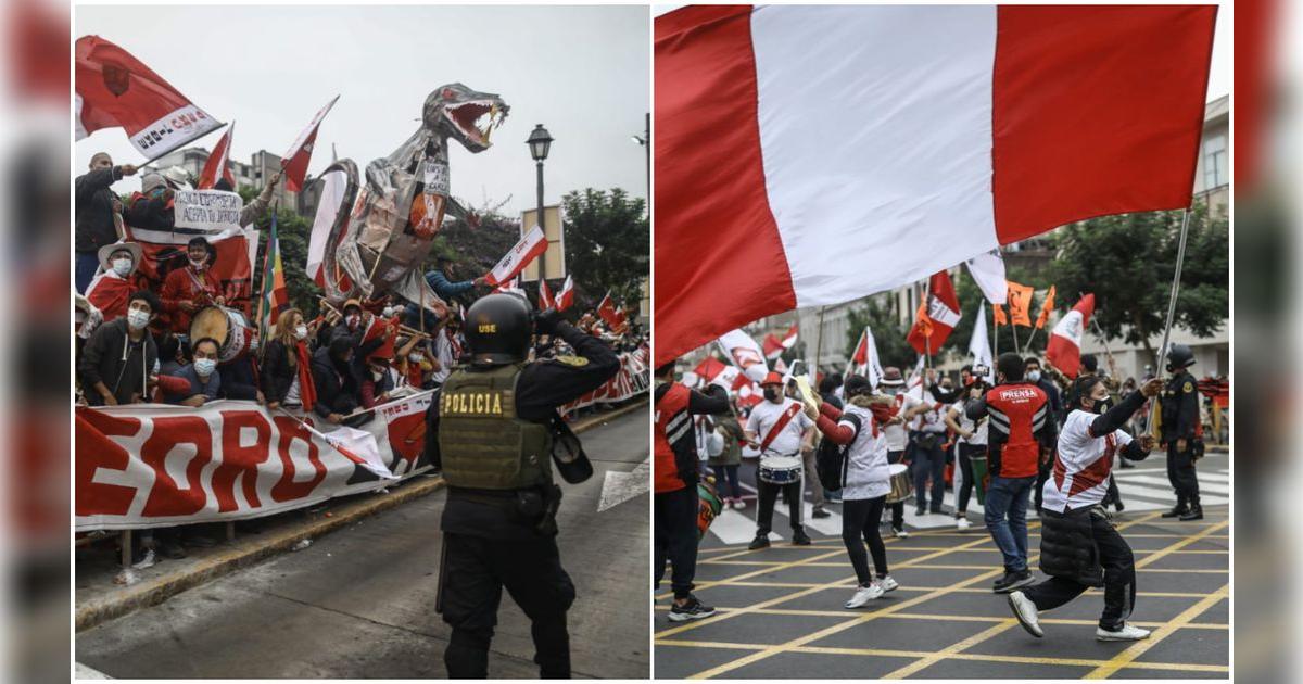 Elecciones 2021: Simpatizantes de Perú Libre y Fuerza Popular se ...