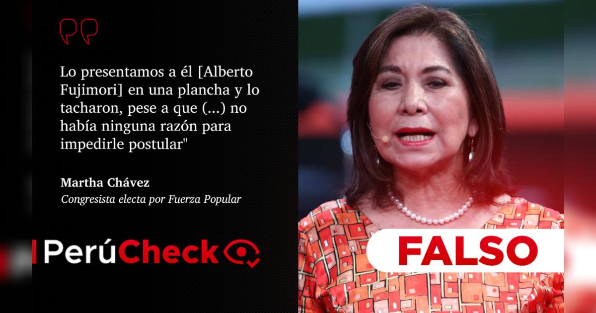 Es falso que “no hubo razón” para tachar la candidatura presidencial de ...