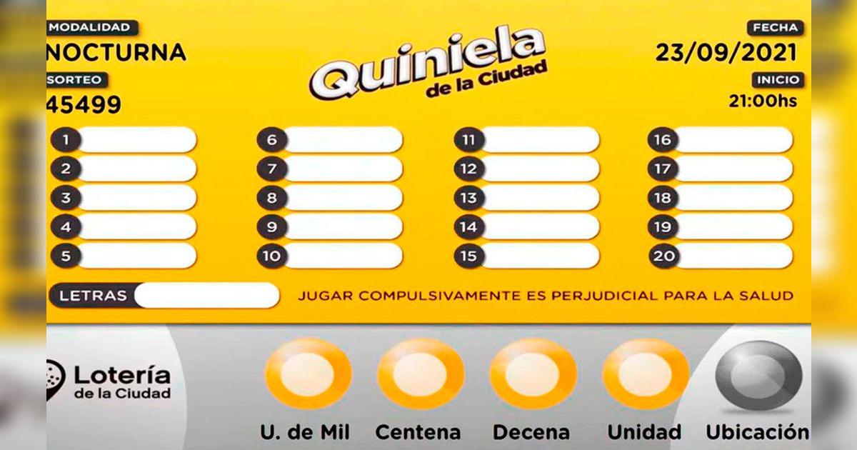 Quiniela de HOY 27 de octubre: cómo ver EN VIVO y ONLINE los sorteos de ...