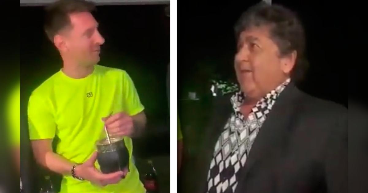 Messi disfruta de un show con Los Palmeras tomando mate | PSG ...