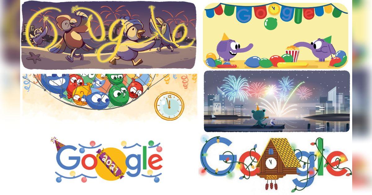 Google: 2021 y los últimos doodle con los que se celebró el fin de año ...