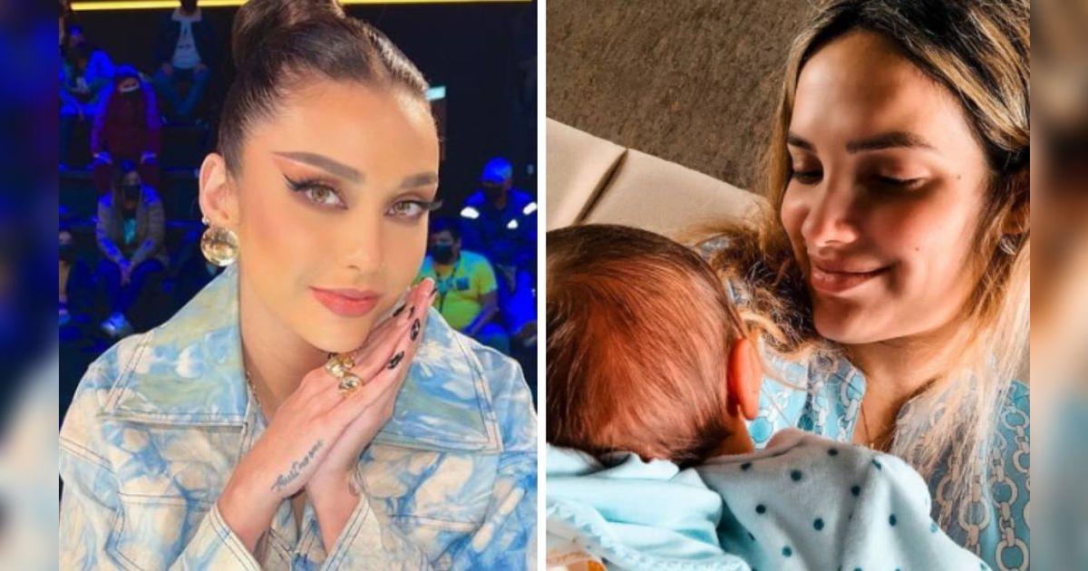 Janick Maceta embelesada con bebé de Cassandra Sánchez de Lamadrid y ...