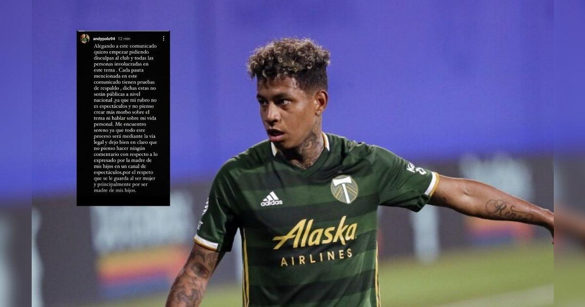 Andy Polo se pronunció en sus redes sociales tras recesión de contrato ...