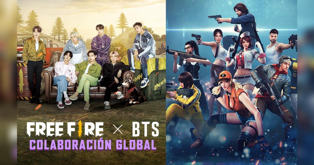 BTS llega a Free Fire: colaboración especial con el grupo kpop Bangtan ...