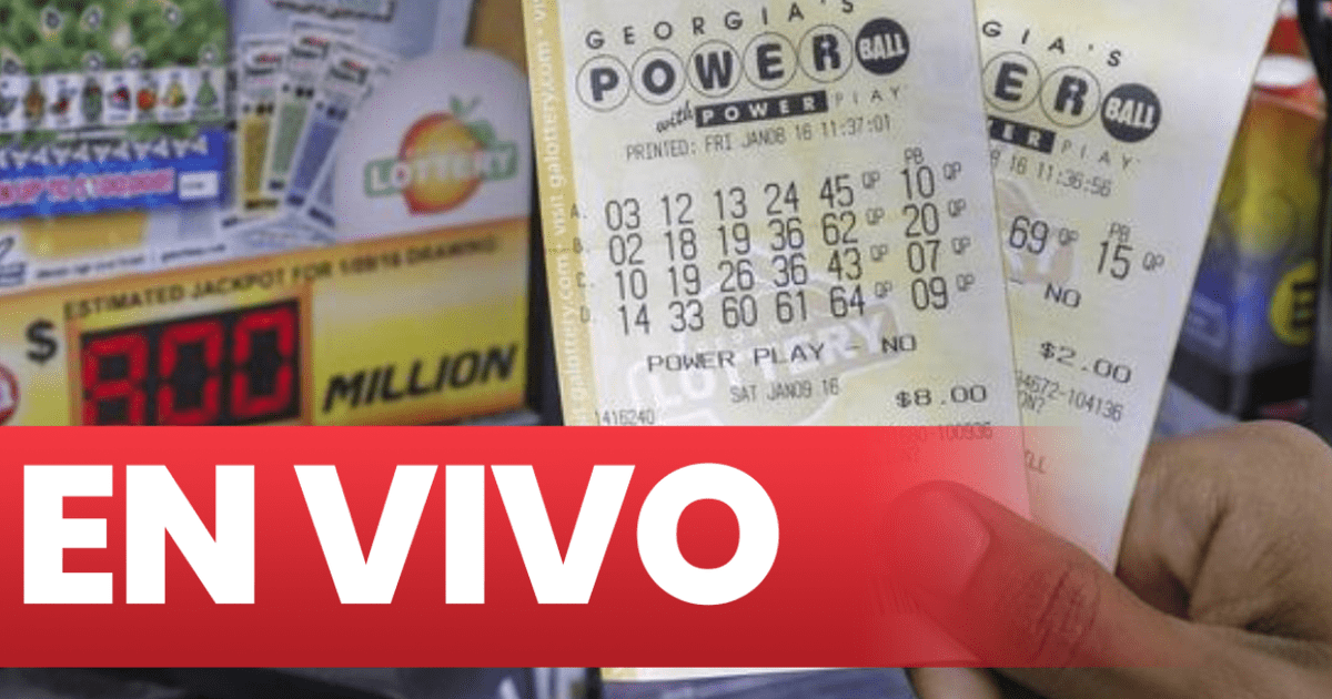 Lotería Powerball En Vivo Sorteo Y Número Ganador Del Lunes 28 De