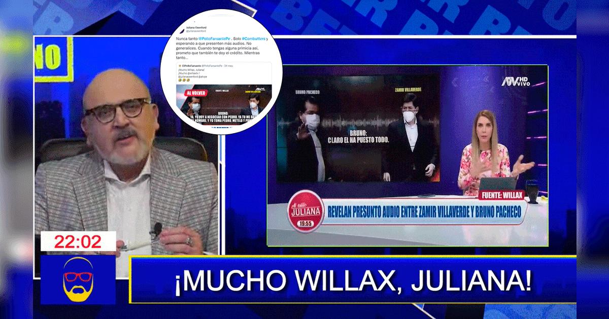 Juliana Oxenford discute con Beto Ortiz: “Cuando tengas alguna primicia ...