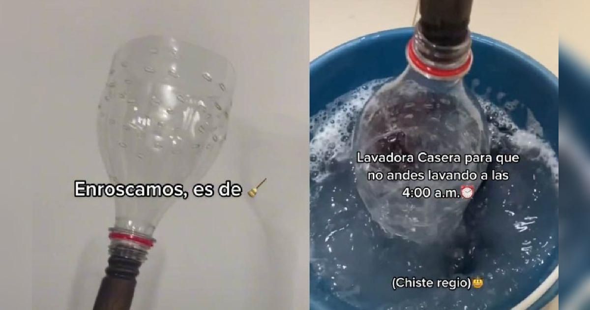 TikTok viral: joven sorprende al crear una ‘lavadora casera’ usando un ...