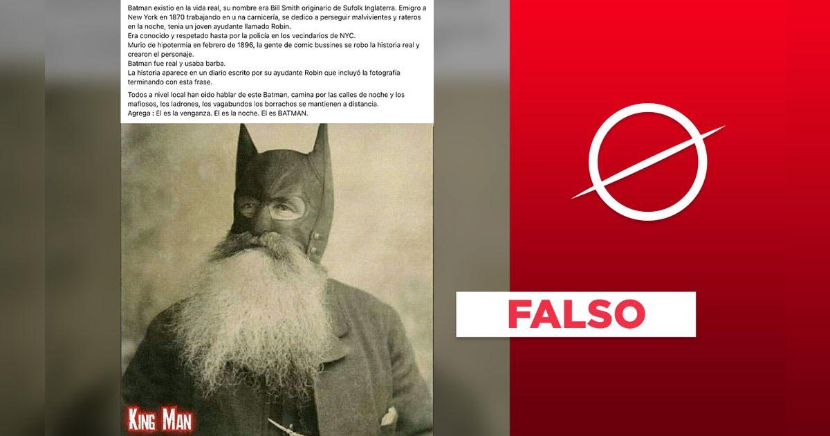 Es falsa la publicación sobre un supuesto Batman que “existió en la ...