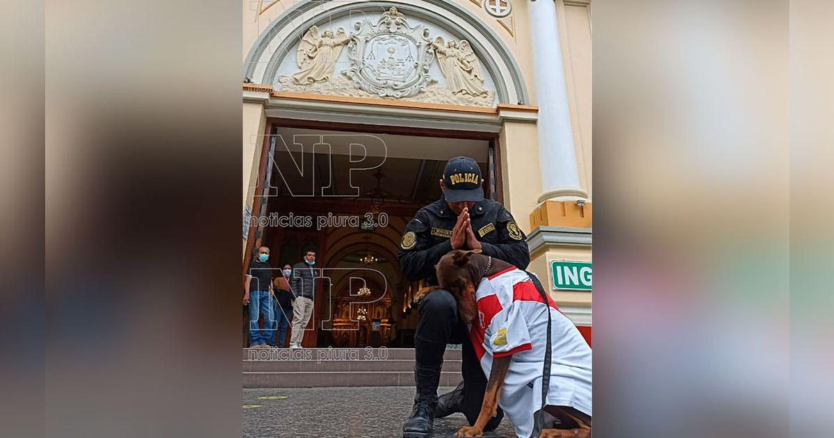 Facebook viral: captan a perrito ‘rezando’ junto a policía previo al ...