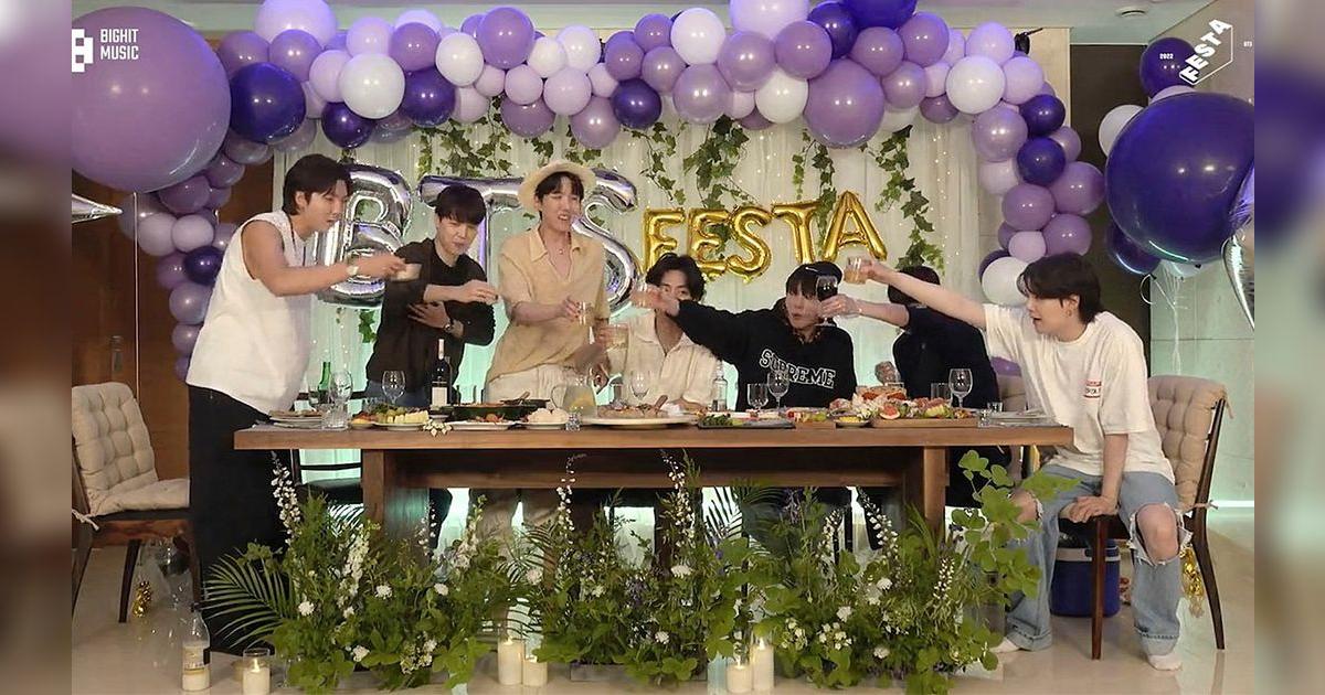 BTS FESTA dinner 2022 ver EN VIVO: video completo de evento final de ...